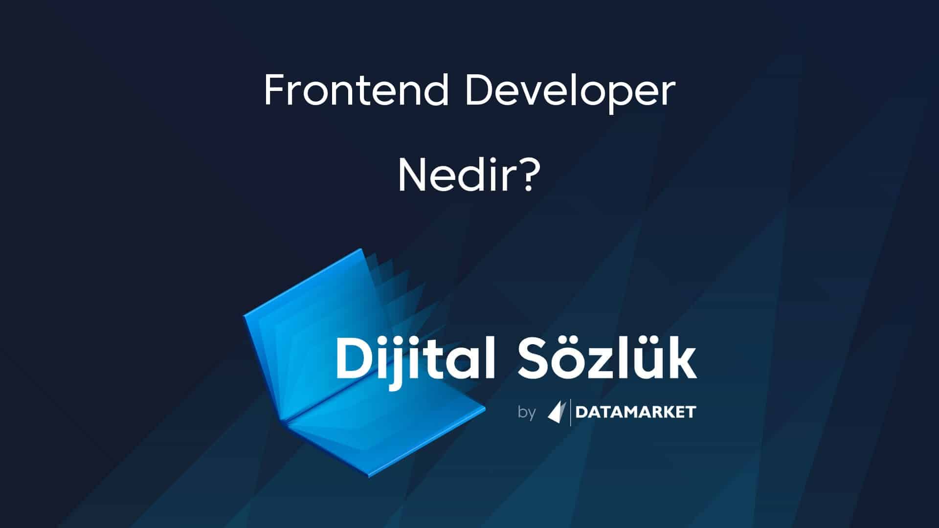 Frontend Developer Nedir? Frontend Developer Ne Demek? :: Data Market